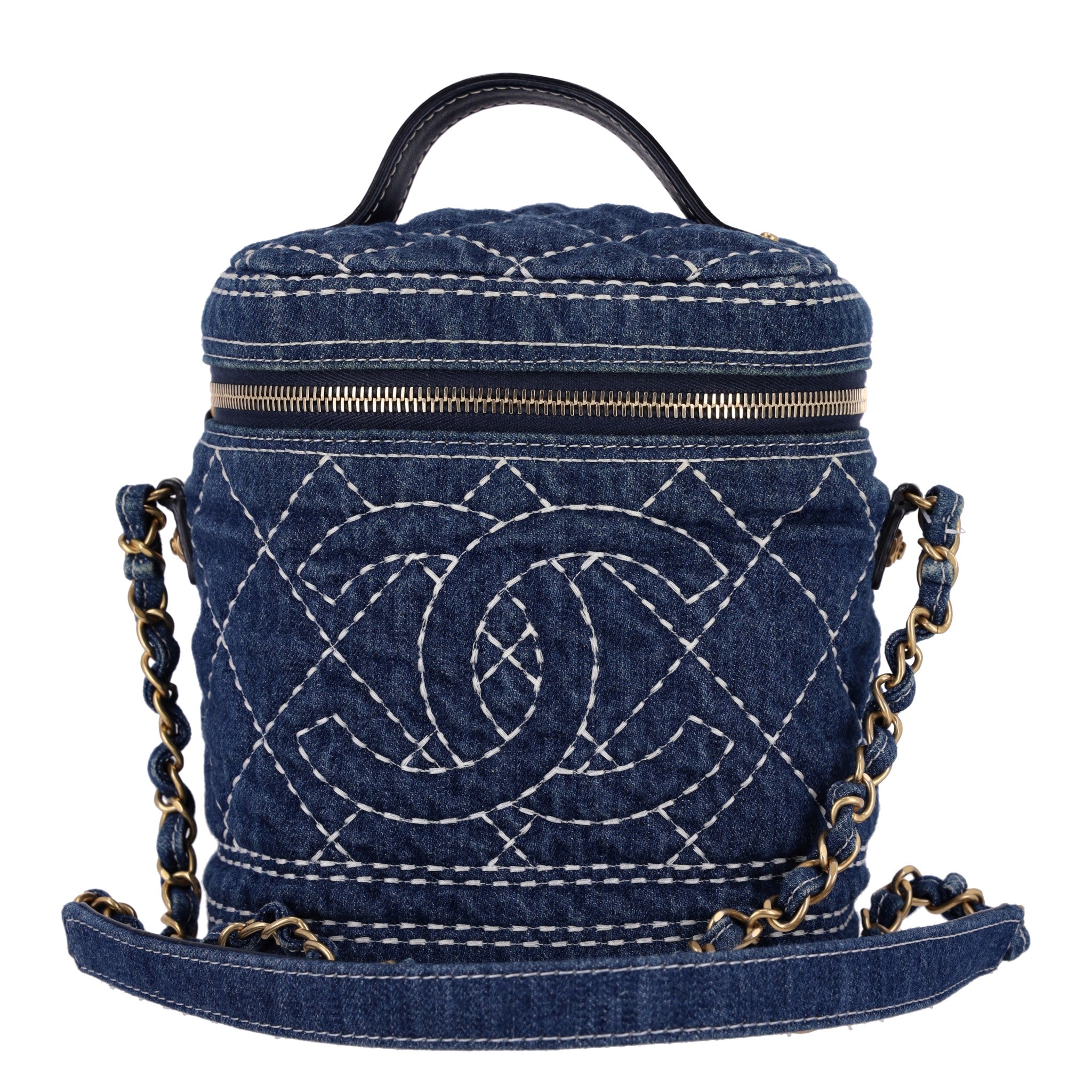Chanel Quilted Denim Vanity Bag – Shush London