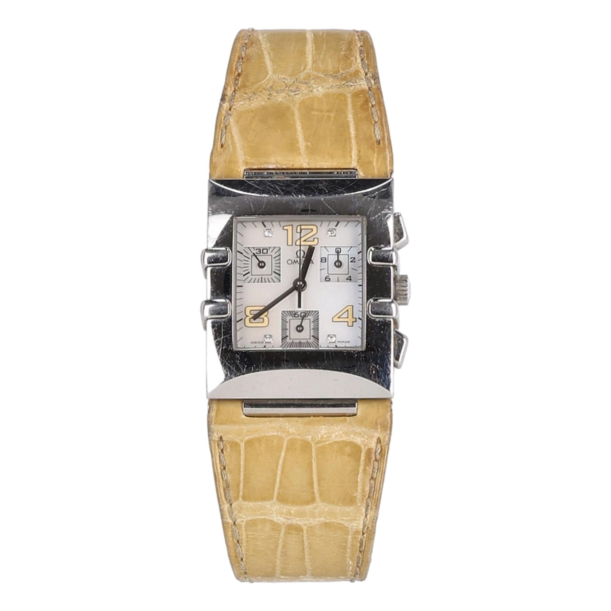 Omega Quadra Constellation Chronograph Diamond Watch – Shush London